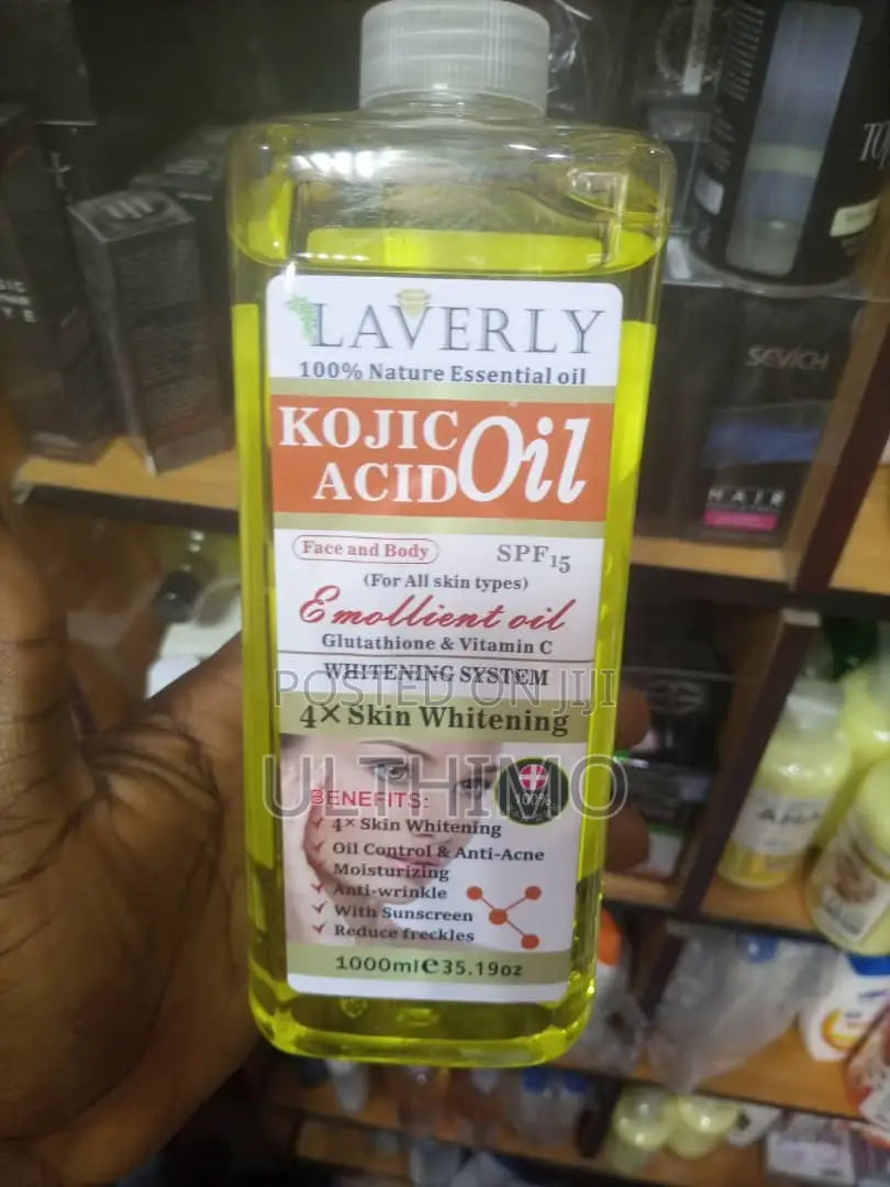 Laverly Kojic Acid Face and Body Oil (1000ml) – Starsam Naturals