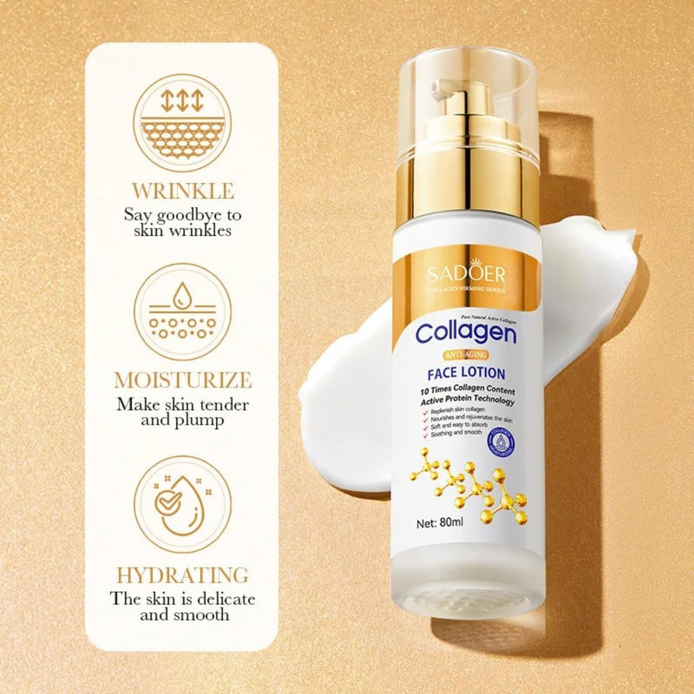 SADOER Collagen Anti‑Aging Face Lotion – 80 ml – Starsam Naturals