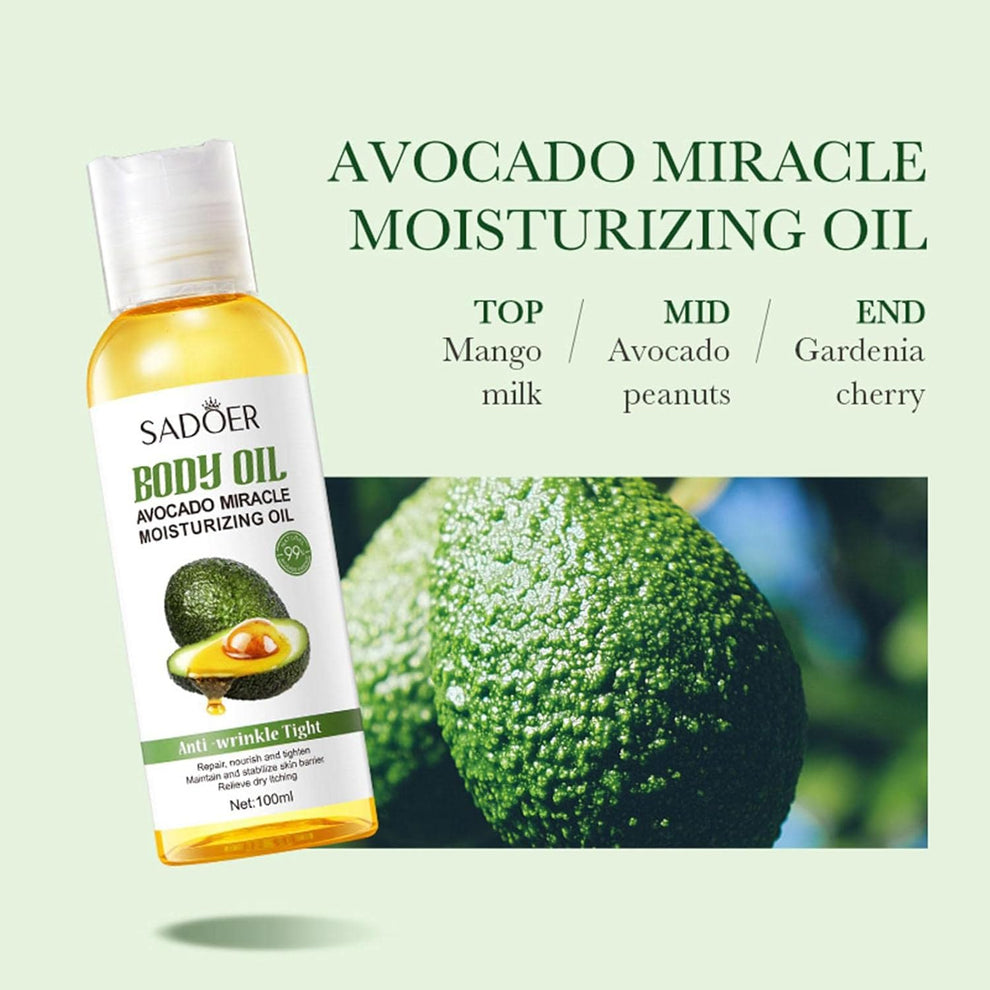 Sadoer Body Oil Avocado Miracle Moisturizing Oil – Starsam Naturals