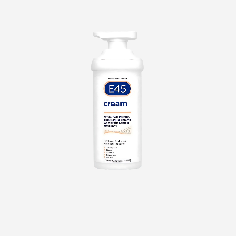 E45 moisturizing cream pump dispenser 500ml – Starsam Naturals