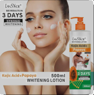 LansYade Kojic Acid & Papaya Exfoliating Skin Brightening Face & Body ...