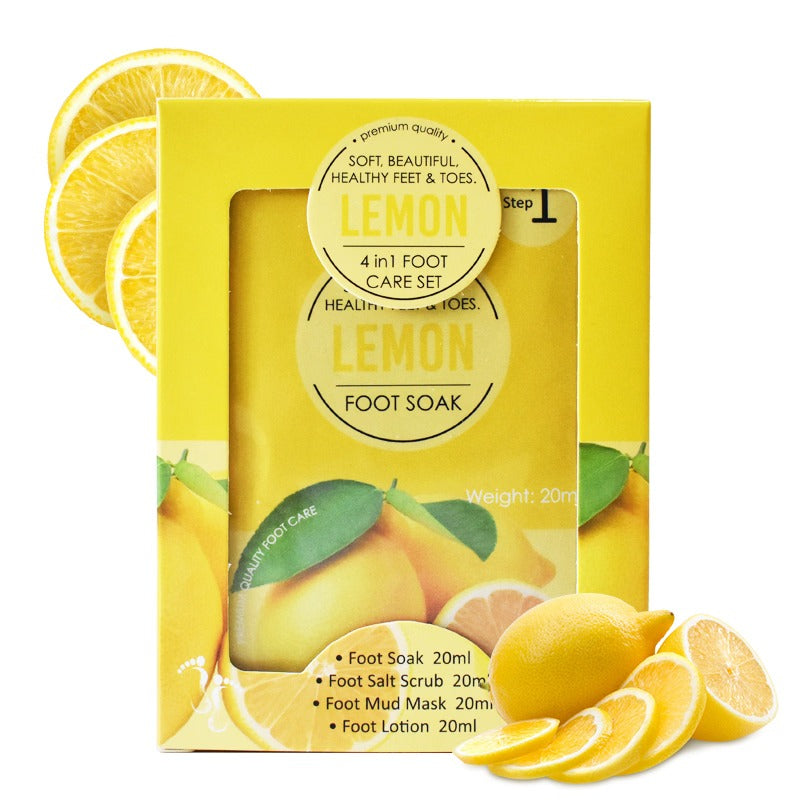 4 in 1 Lemon Foot Soak Foot Care Set – Starsam Naturals